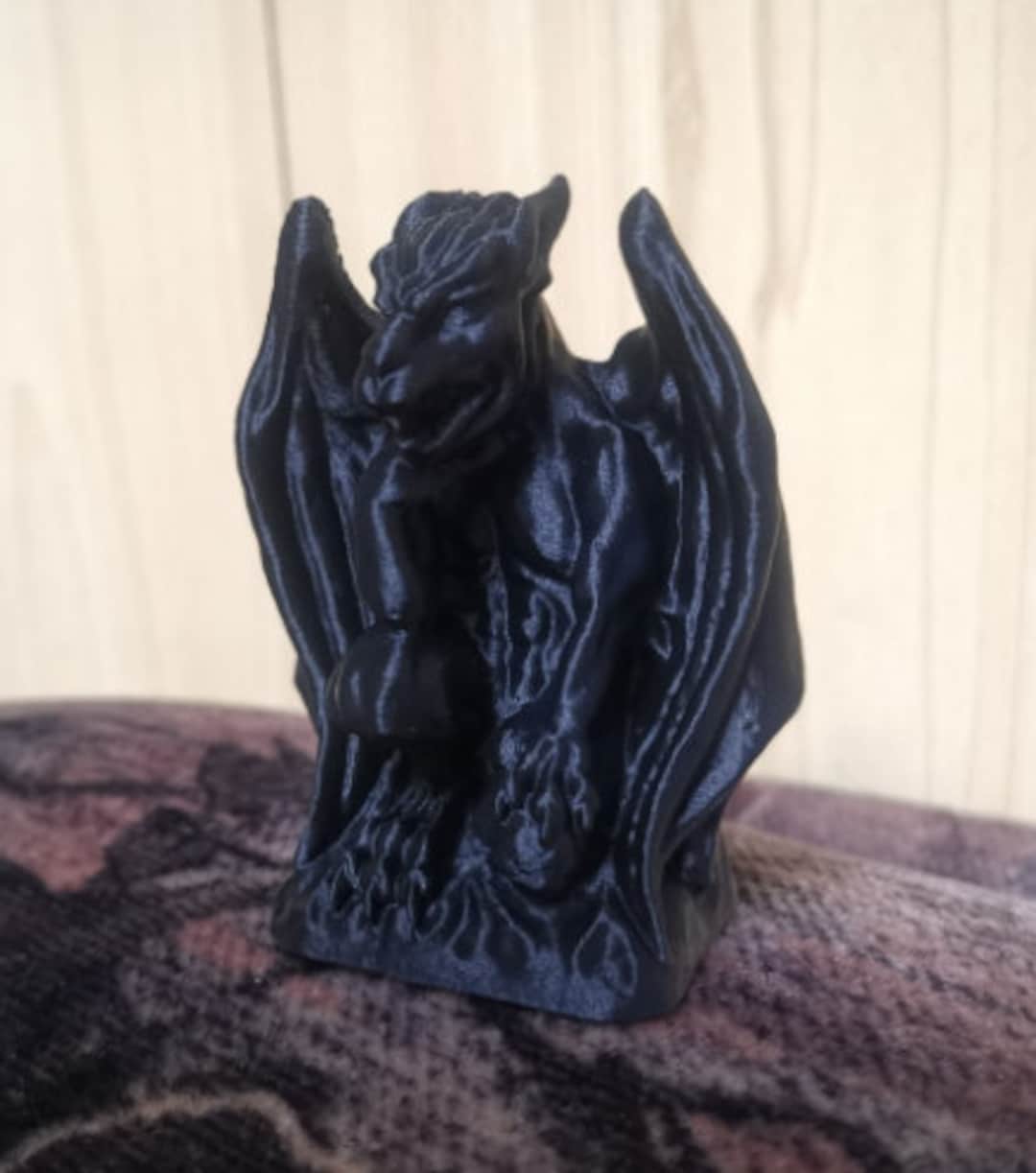 Gargoyle Thinker Statue | Any Color Garden Gargoyal Statue | Desk ...