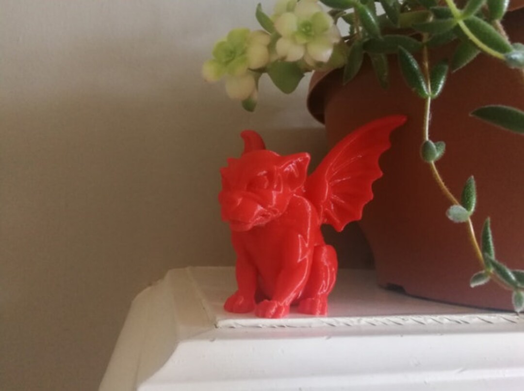 Cute Gargoyal Statue | Garden Gargoyal Statue | Desk Topper | Any Color ...