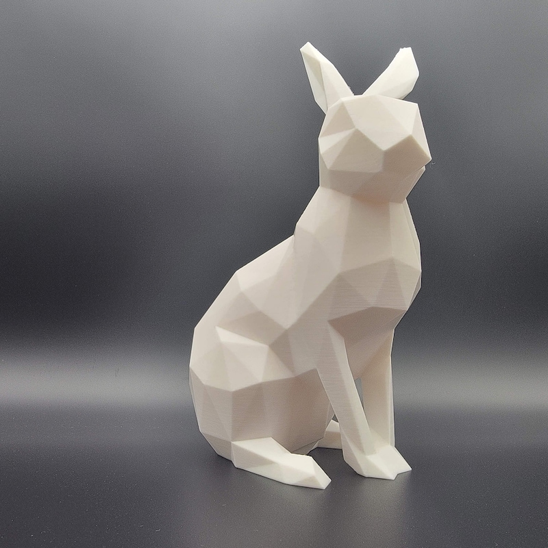 Geometric Rabbit - Etsy