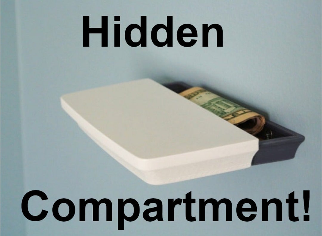 Secret Floating Shelf Safe | Hidden Compartment | Hide Money | Conceal ...