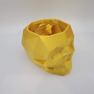 Geometric Skull Planter Pot With Drainage - Etsy
