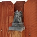 Gargoyle Fence Post Topper 4x4 PVC Vinyl or Wood - Garden Gargoyal ...