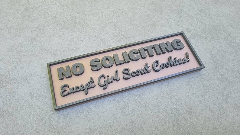 ANY COLOR! No Soliciting Sign Except Girl Scout Cookies | Funny ...