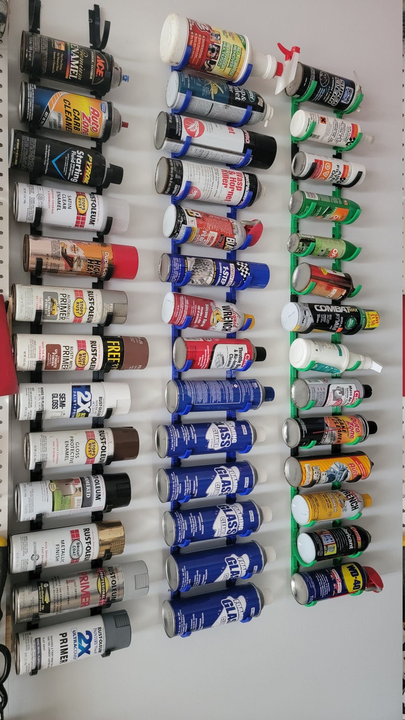 Spray Can Wall Storage Hanging System to Hang Cans | Garage ...