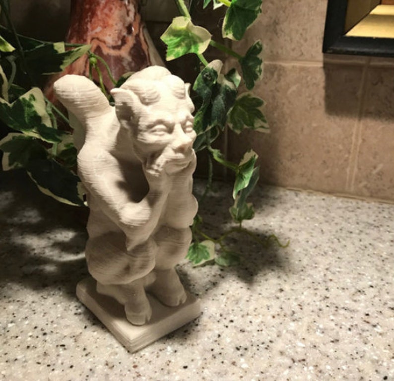 The Sitting Gargoyle Statue | Any Color Garden Art | Desk Topper | Many ...