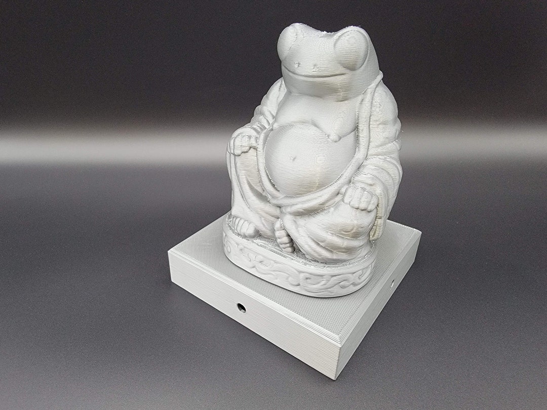 Frog Buddha 4x4 Fence Post Topper Statue Garden Statue for Zen Garden ...