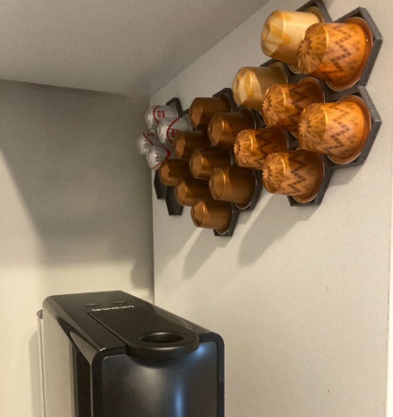 Nespresso Capsule Holder Honeycomb Snowflake Wall Mounted - Etsy