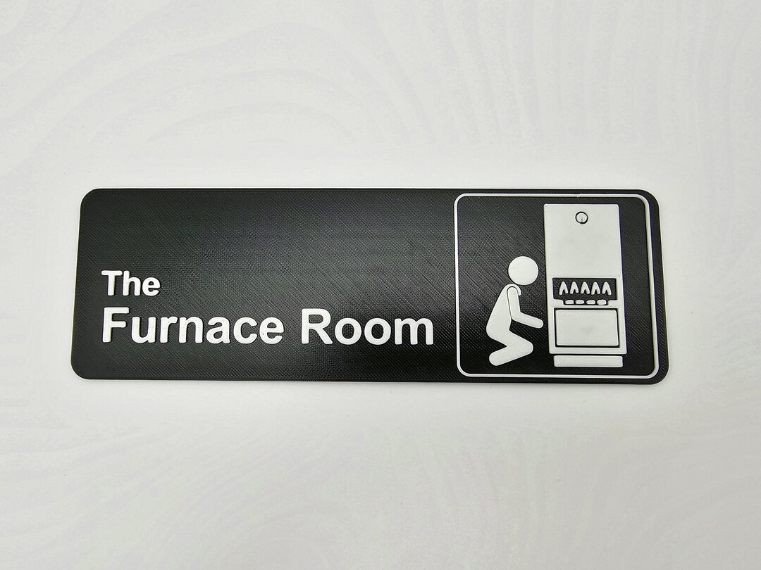 The Furnace Room Door Sign Like "the Office" Logo - Etsy