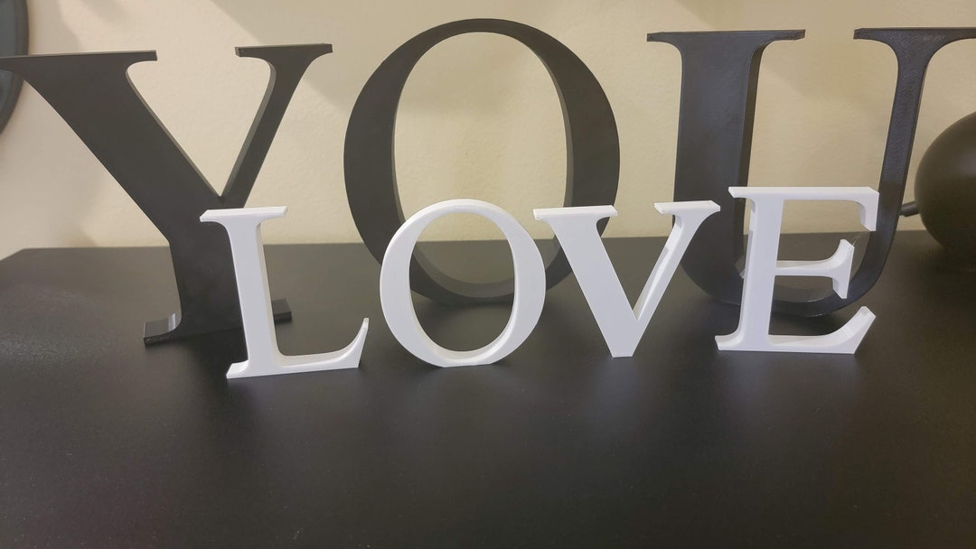 3 Inch Letters | Free Standing Letter | Tape Glue to Wall Alphabet Any ...