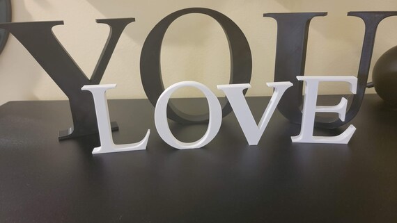 5 Inch Big Letters Free Standing Letter Tape Glue to Wall - Etsy