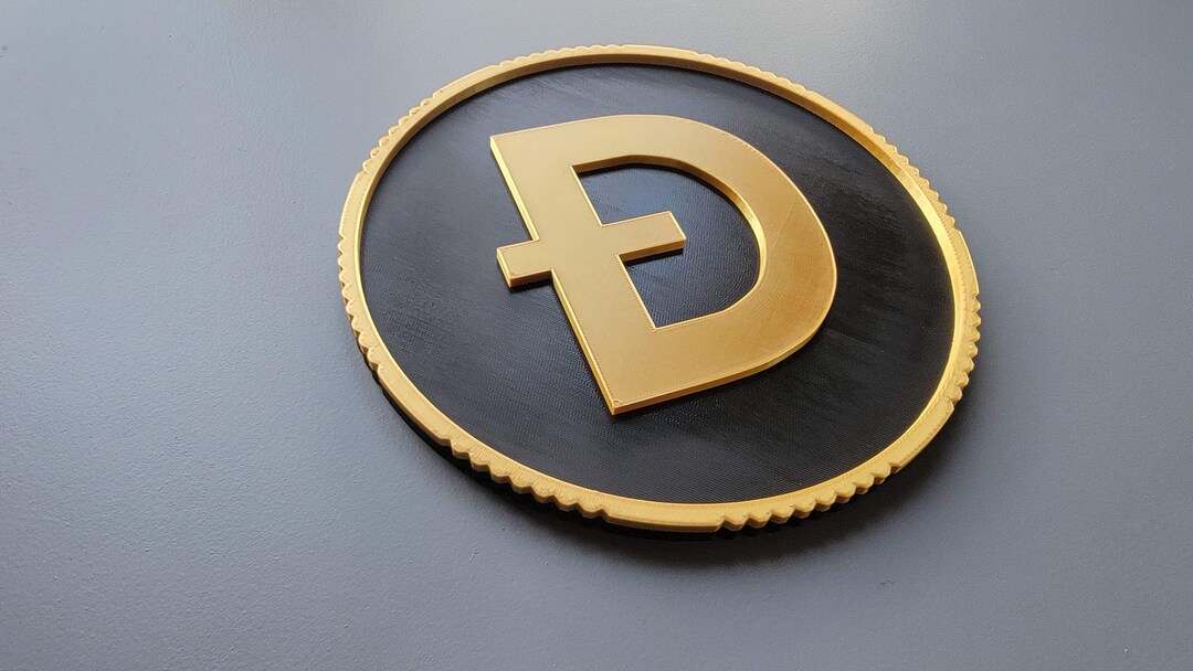 Large Dogecoin Wall Art | Doge Coin 3d Home Decor | Hang on Wall Crypto ...