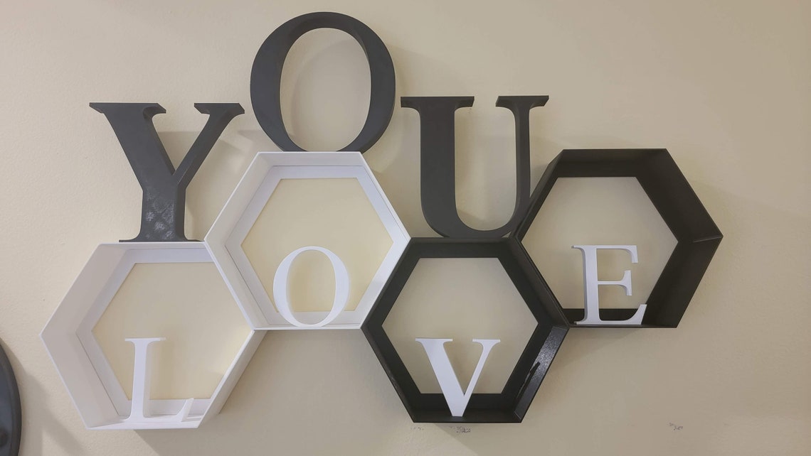 7 Huge Letters Free Standing Letter Tape Glue to - Etsy