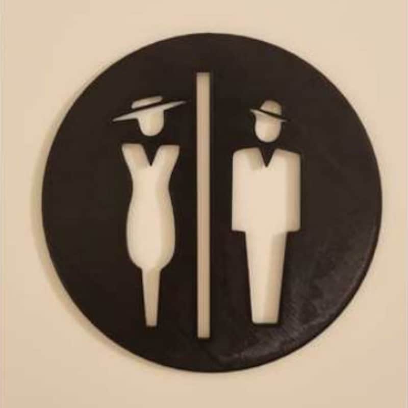 Girls Bathroom Sign - Etsy