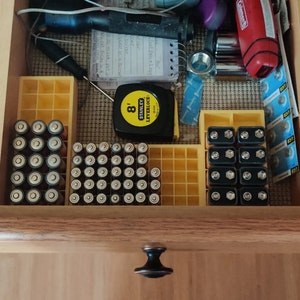 AA - AAA -9v Battery Trays | Battery Holder | Case for Batteries ...