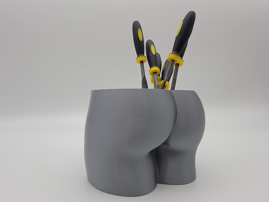 Juicy Butt Pen Holder, Paintbrush Holder Caddy, Makeup Tool Holder, Vase, David of Michelangelo ...