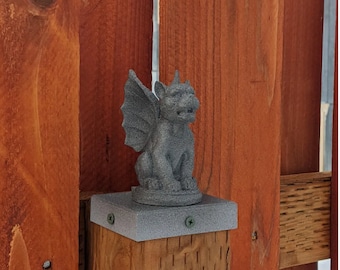 Gargoyle Fence Post Topper 4x4 PVC Vinyl or Wood Garden - Etsy