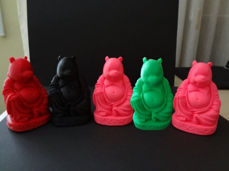Winnie the Pooh Bear Buddha Statue Any Color! Funny Gag Gift for Animal ...