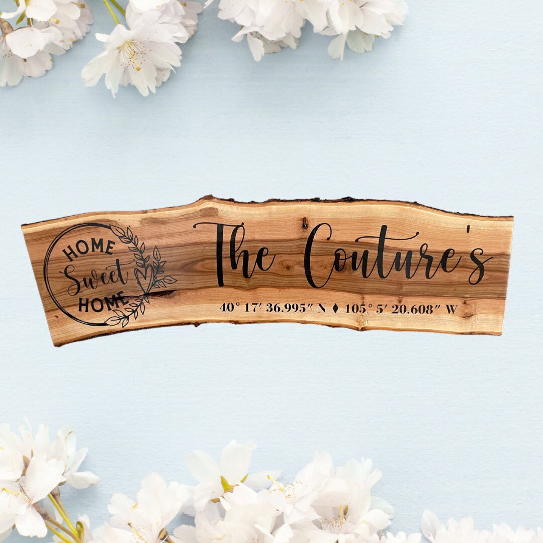 Home Sweet Home Wall Sign|personalized Housewarming Gift - Etsy