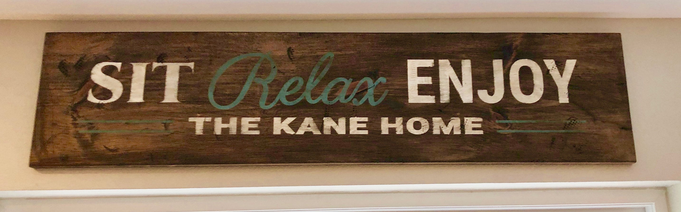 Sit Relax Enjoy Wood Sign Living Room Sign Patio Sign - Etsy