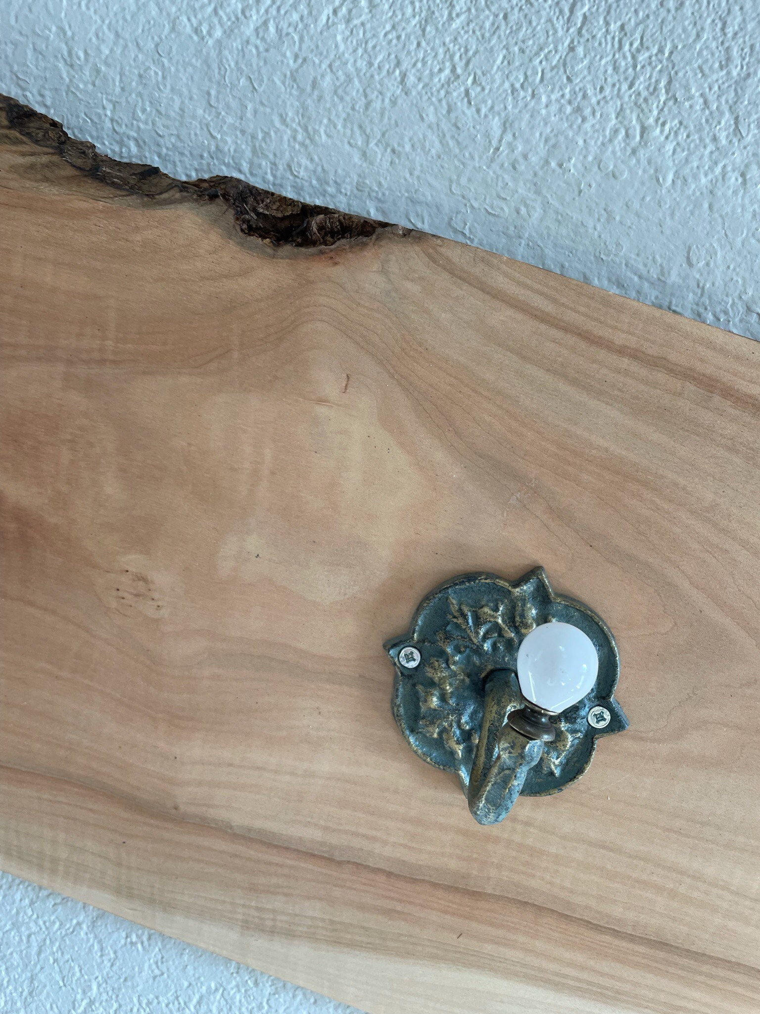 Live Edge Coat Rack Vertical Wall Mounted Coat Rack entryway Coat Rack ...