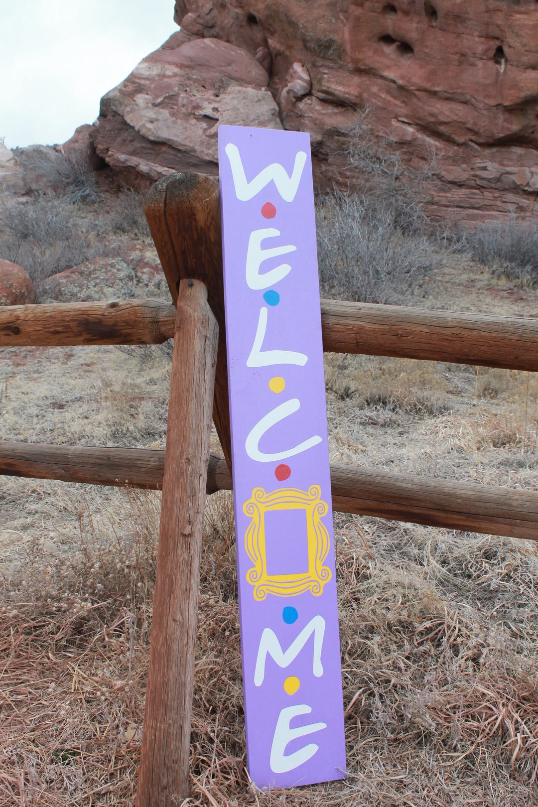 Friends Inspired Welcome Sign for Front Porch - Etsy