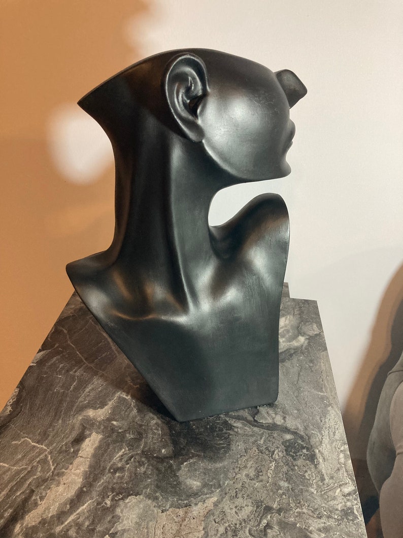 Modern Woman Statuehalf Female Bust Sculptureface - Etsy