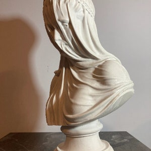 Virgin Mary, Virgin Mary Statue, Veiled Lady Bust, Veiled Bride, Large ...