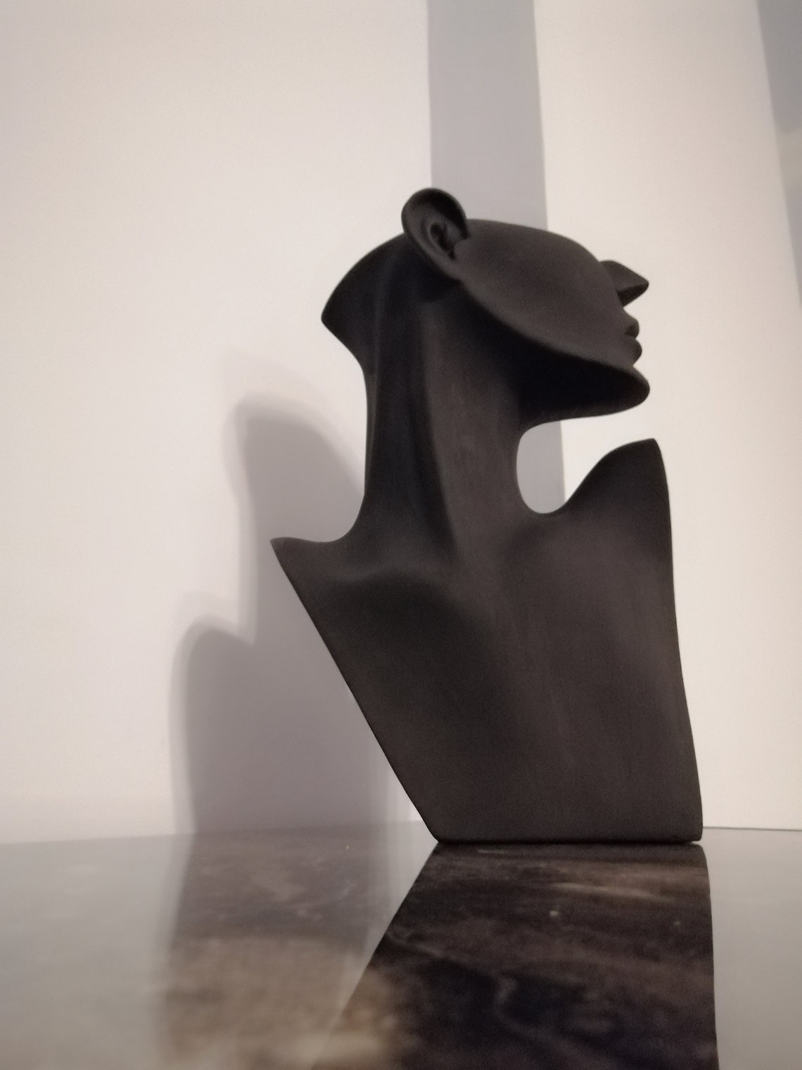 Modern Woman Statuehalf Female Bust Sculptureface - Etsy