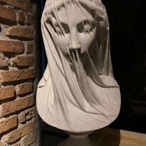 Virgin Mary, Virgin Mary Statue, Veiled Lady Bust, Veiled Bride, Large ...