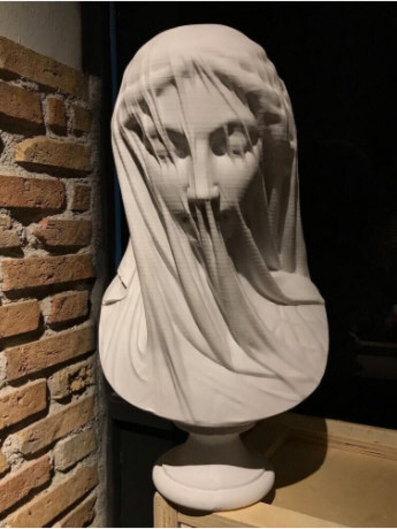 Virgin Mary, Virgin Mary Statue, Veiled Lady Bust, Veiled Bride, Large ...