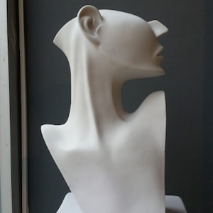Modern Woman Statue,half Female Bust Sculpture,face Sculpture,female ...