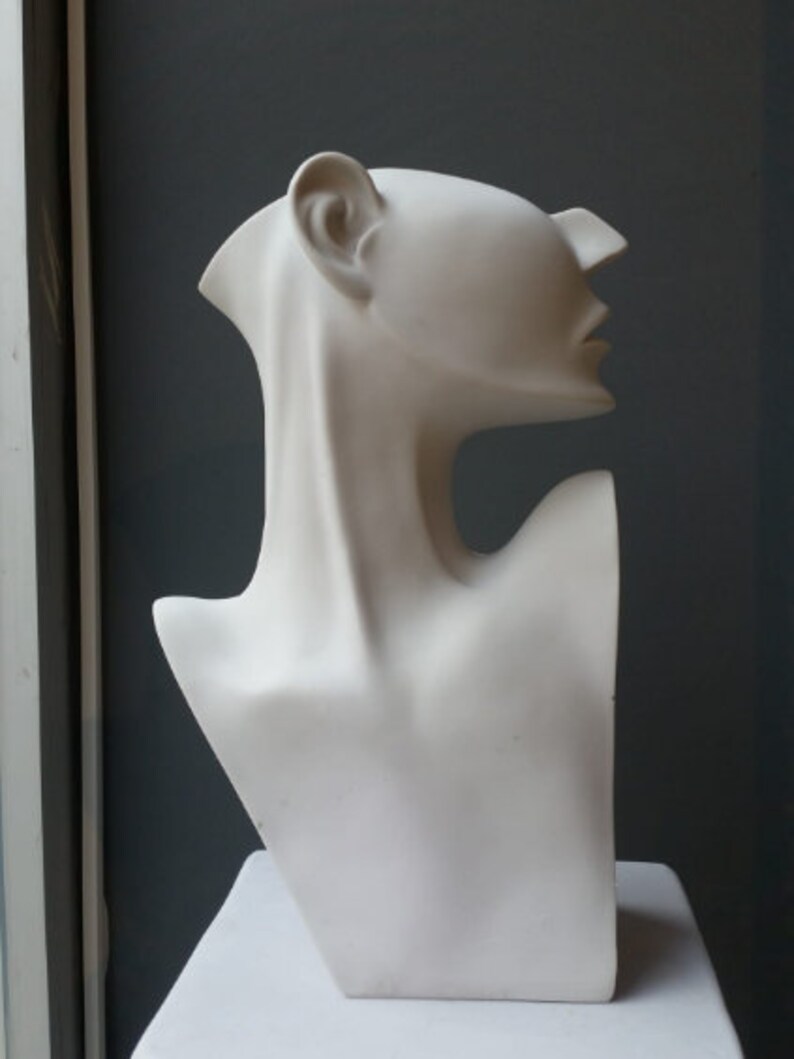 Modern Woman Statue,half Female Bust Sculpture,face Sculpture,female ...