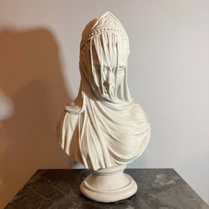 Virgin Mary, Virgin Mary Statue, Veiled Lady Bust, Veiled Bride, Large ...