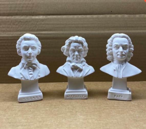 Bach-mozart-beethoven Bust 4.33 İnches Miniature Busts - Etsy