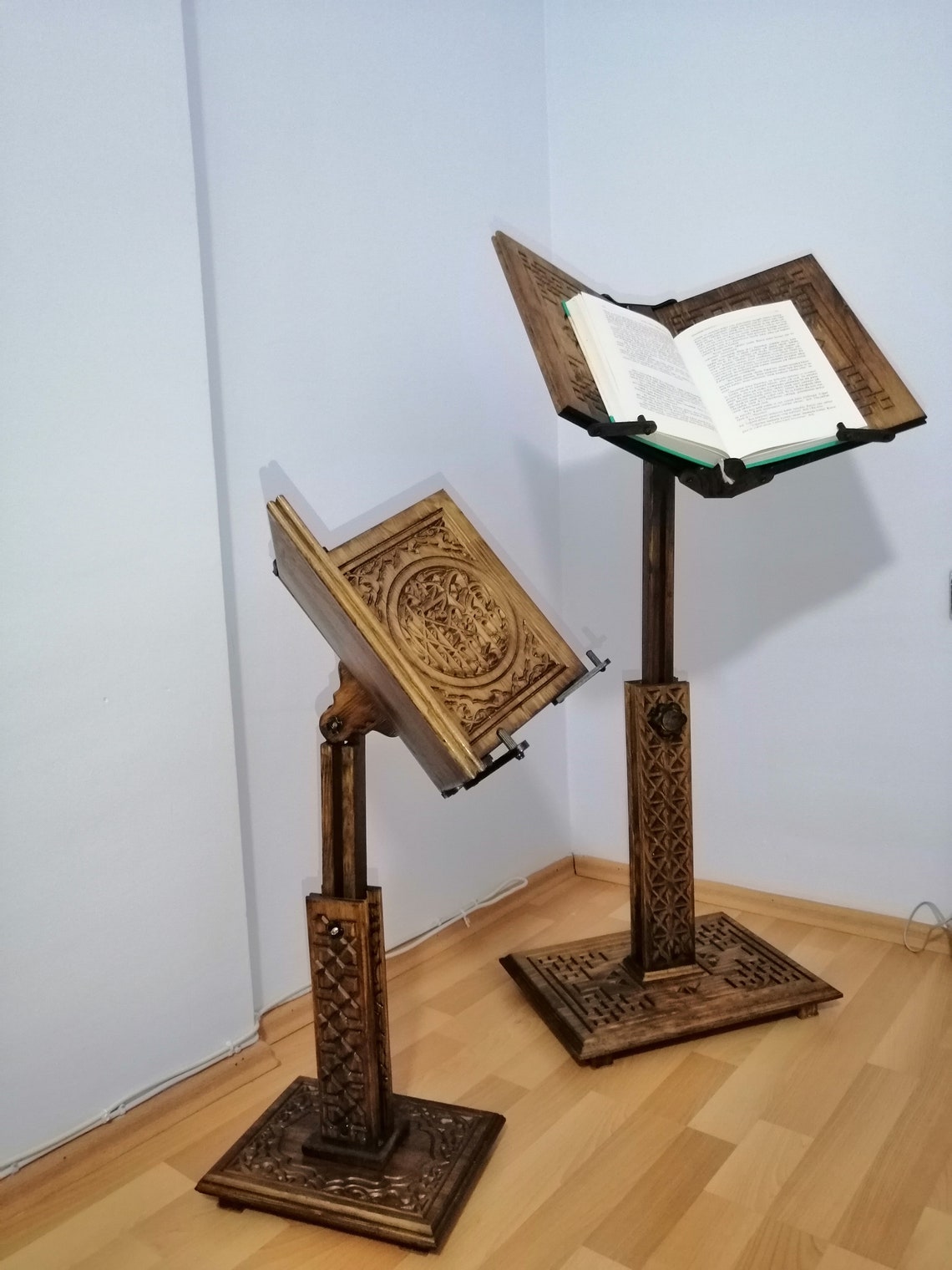 Height Adjustable Calligraphy Carved Wooden Rahle Calligraphy - Etsy