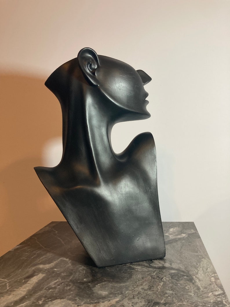 Modern Woman Statue,half Female Bust Sculpture,face Sculpture,female ...