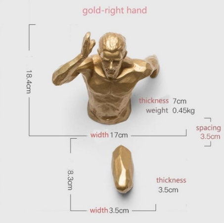 Running Man Wall Statue, Man Getting Out of Wall Statue, Tmanan Man ...