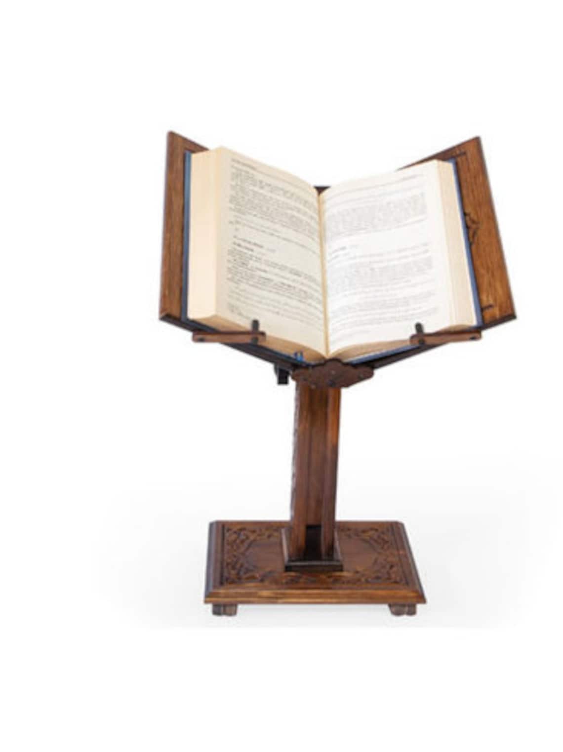 Height Adjustable Wooden Mini Portable Carved Desk, Reading Stand ...