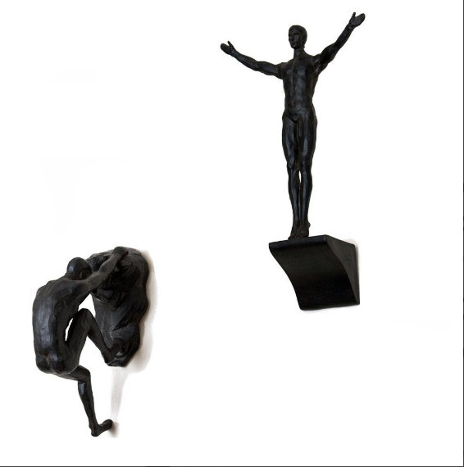 Wall Sculpture 6 Piece Climbing Man Set Wall Sculpture Art - Etsy