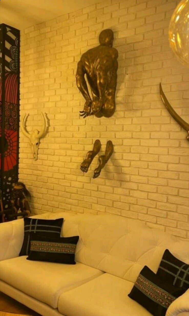 Wall Man Sculpture Sports Man Sculpture Climbing Man - Etsy