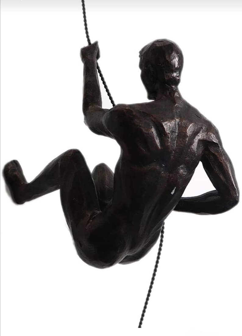 Set of 7 Climbing Man Wall Sculpture Climbing Adventurer - Etsy