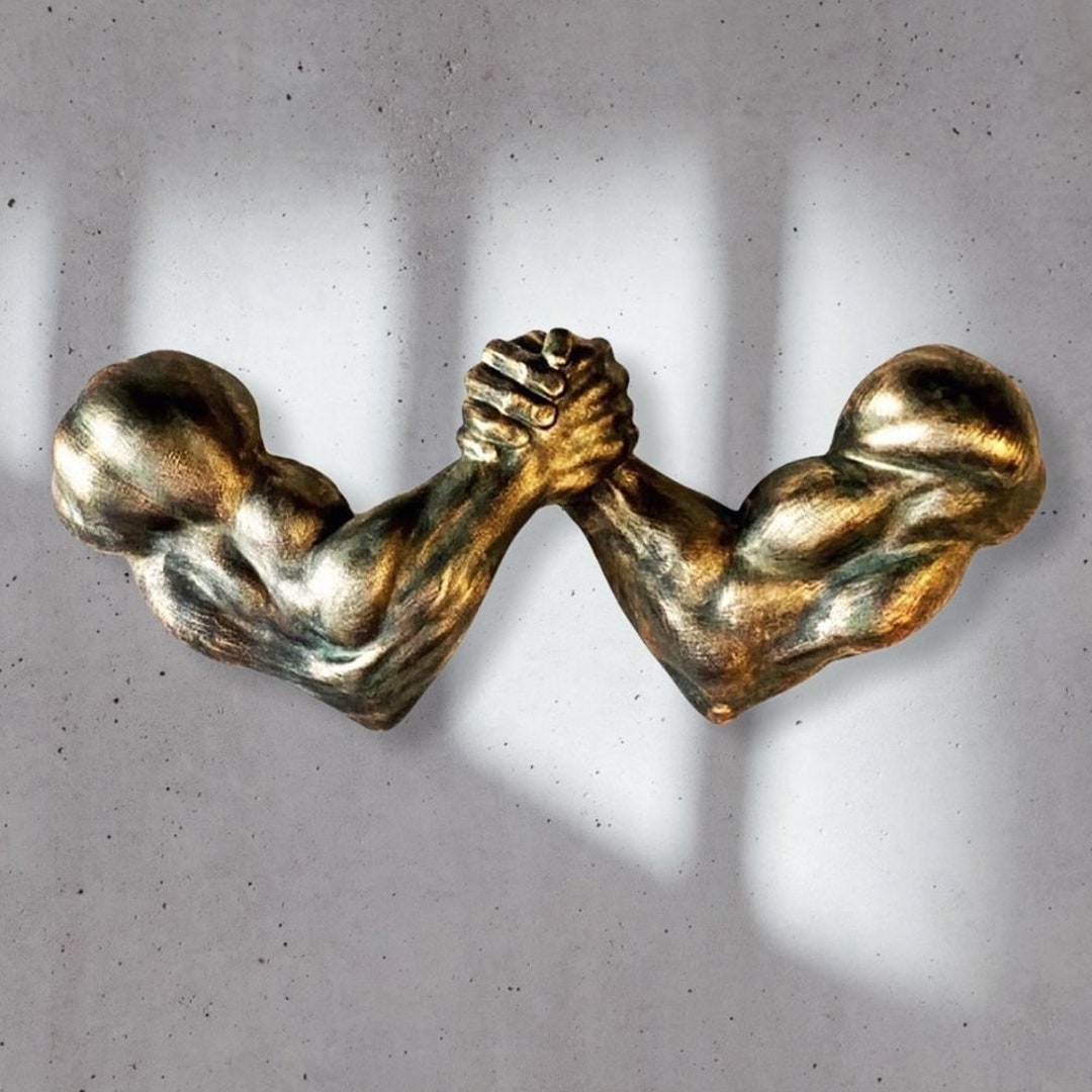 Muscular Arm Statue, Wall Man Statue, Athlete Statue, Wall Statue, Wall ...