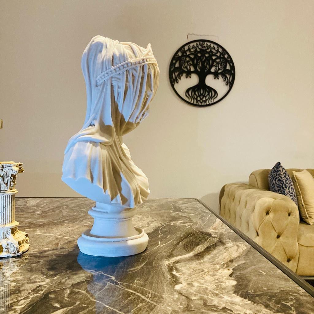 Virgin Mary Virgin Mary Statue Veiled Lady Bust Veiled - Etsy