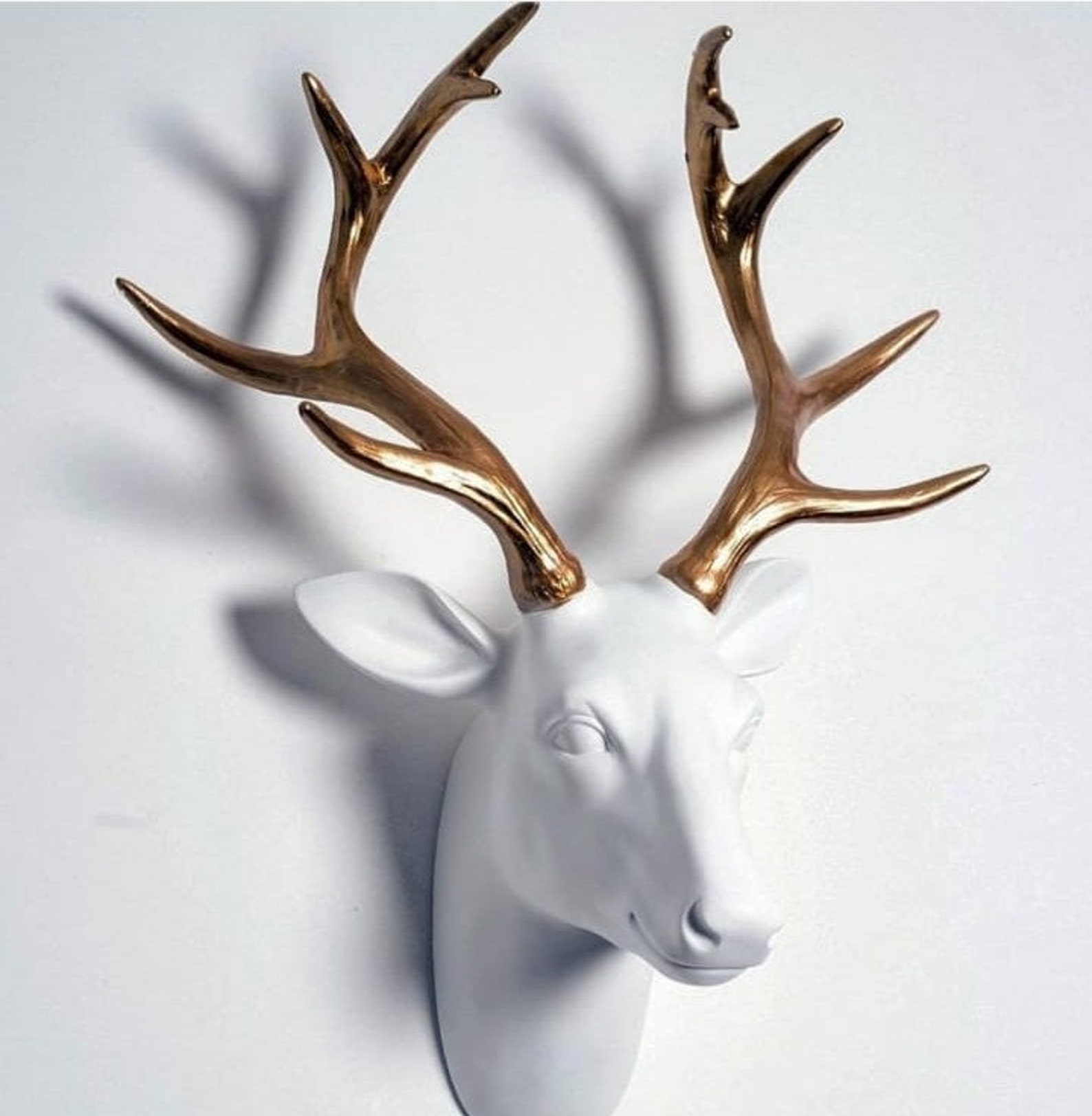 Deer Head Wall Decor, Wall Accessory, Wall Decor, Home Accessory, Deer ...