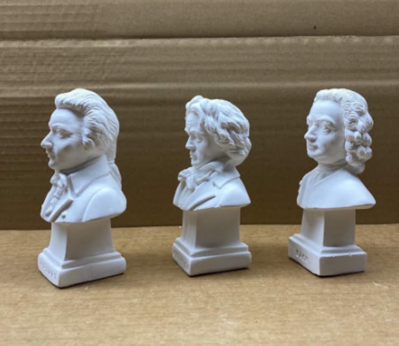 Bach-mozart-beethoven Bust 4.33 İnches Miniature Busts - Etsy