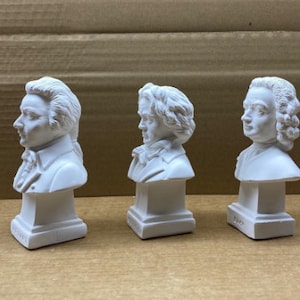 Bach-mozart-beethoven Bust, 4.33 İnches, Miniature Busts, Decorative ...