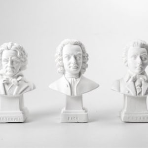 Bach-mozart-beethoven Bust, 4.33 İnches, Miniature Busts, Decorative ...