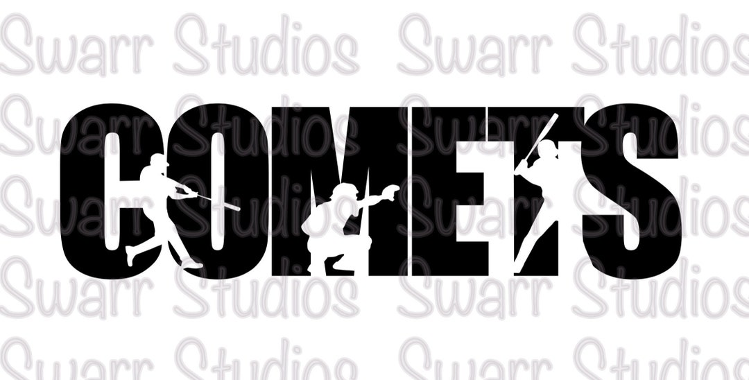 Comets Baseball Tshirt Design SVG Cricut High School - Etsy