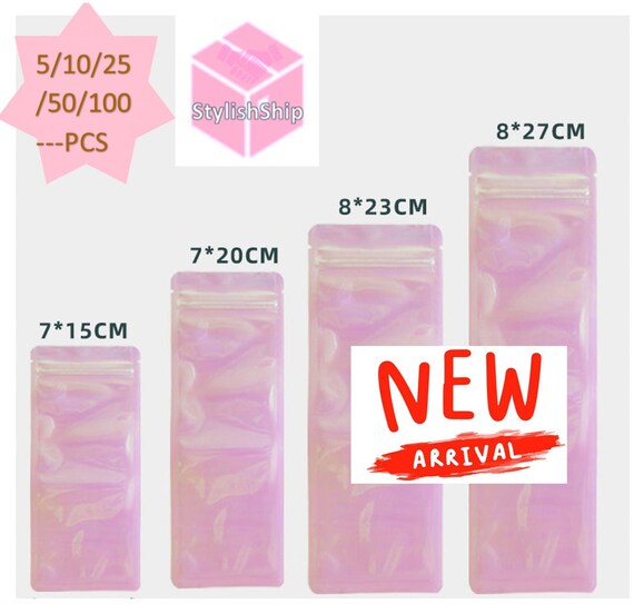 Longer Size Holographic Long Pouch Rainbow Clear Long - Etsy