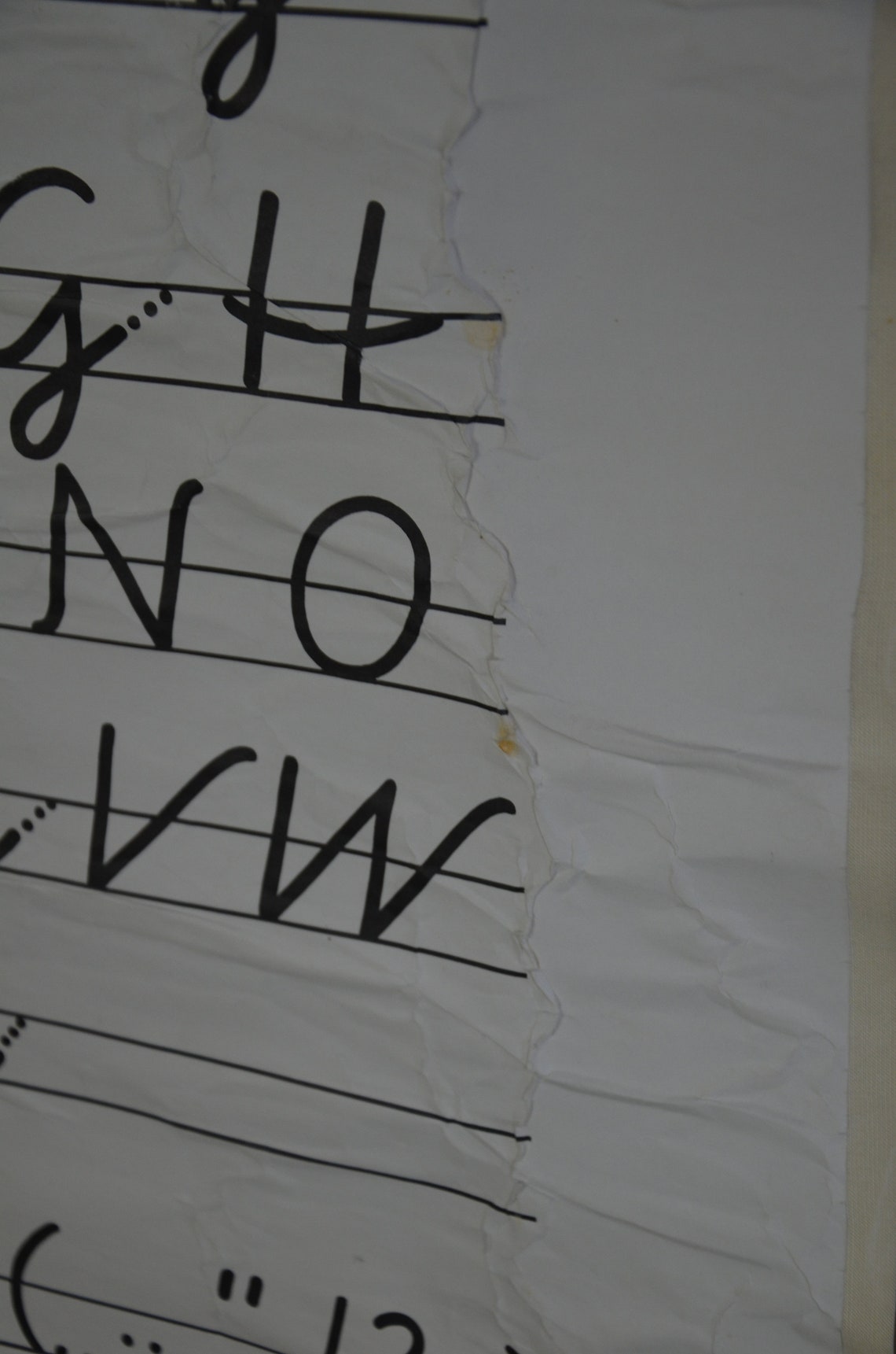 Cursive German Alphabet Letters: Original Vintage 1970s Small - Etsy